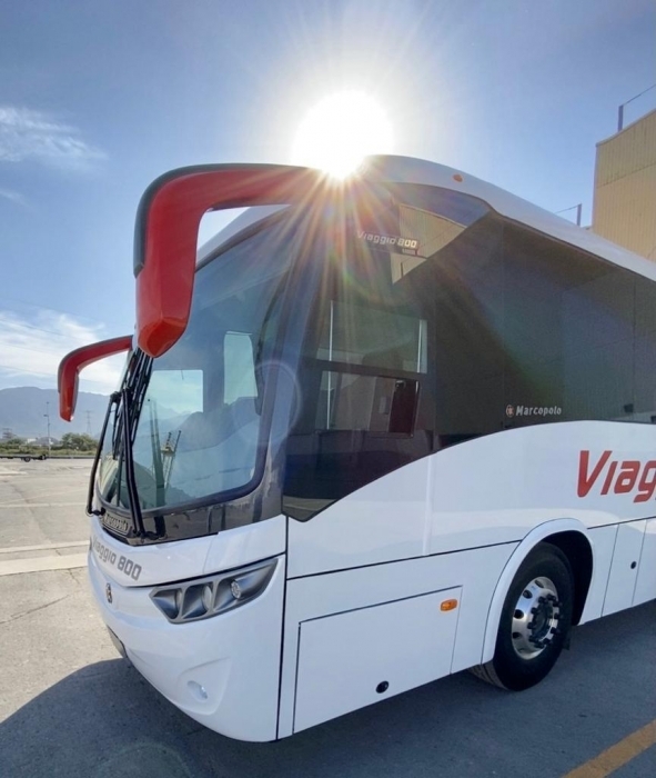 Hotsite - Comienzo - Viaggio 800 - Marcopolo Ônibus